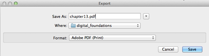 Chapter 13 CS6 - Digital Foundations